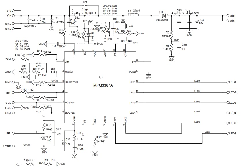 EVQ3367A Evaluation Board - MPS | Mouser